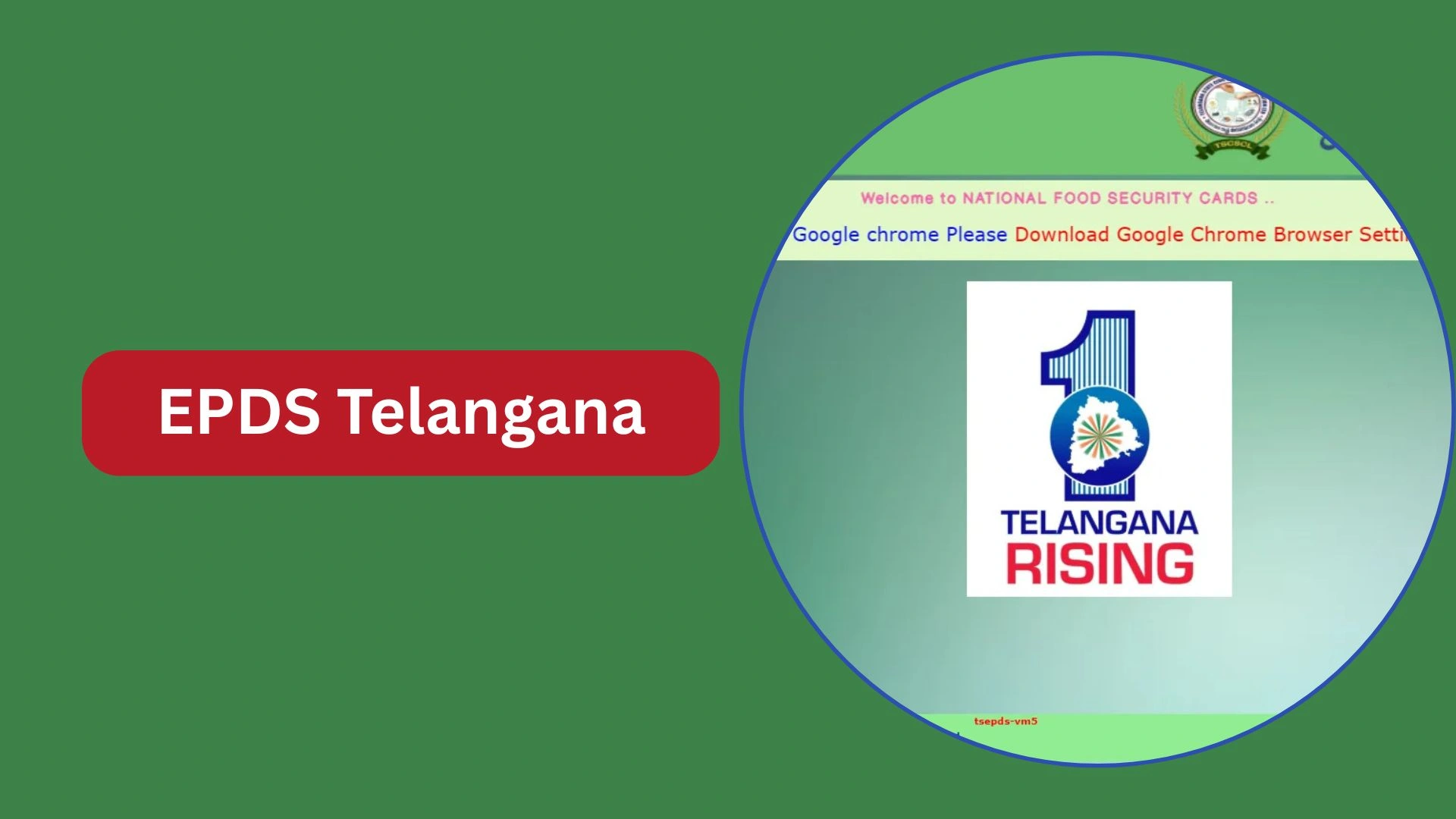 EPDS Telangana Ration Card Status And FSC Application 2025